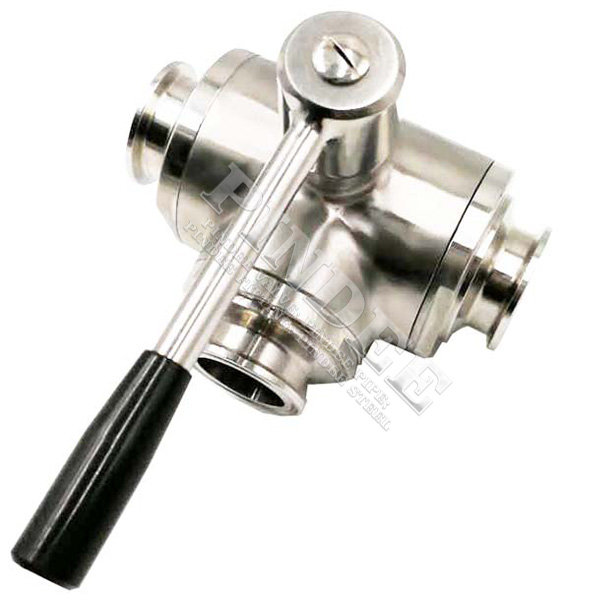 Hygienic Stainless Steel Clamped 3-Way Ball Valve T Port - Buy Hygienic ...